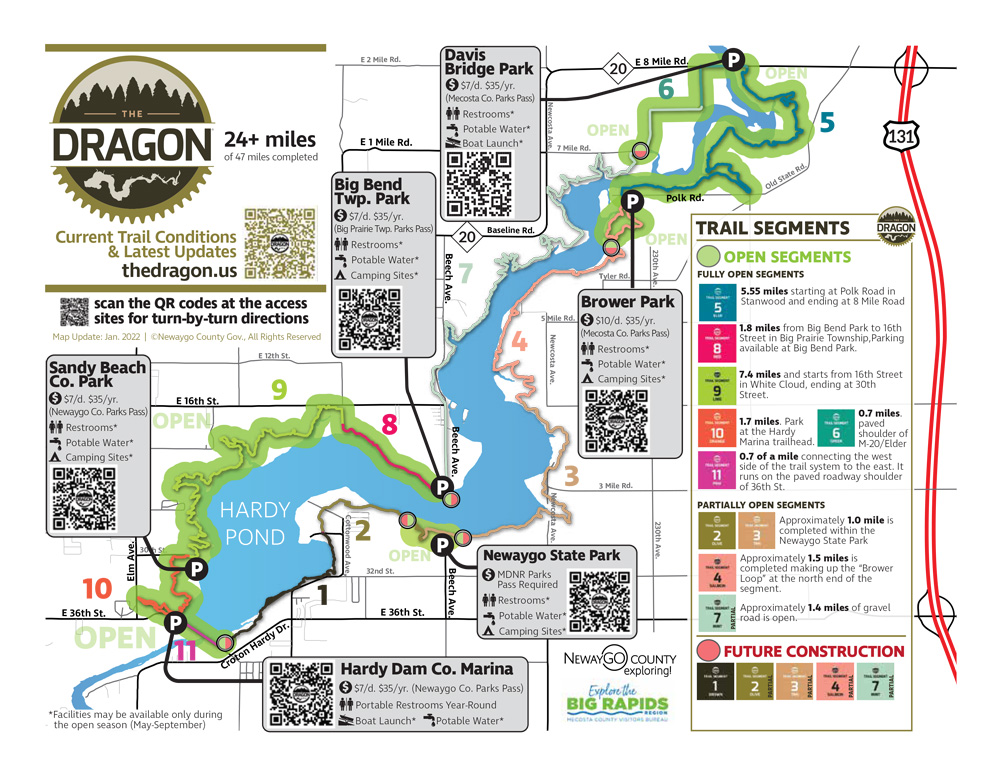 Trail Map - The Dragon Trail